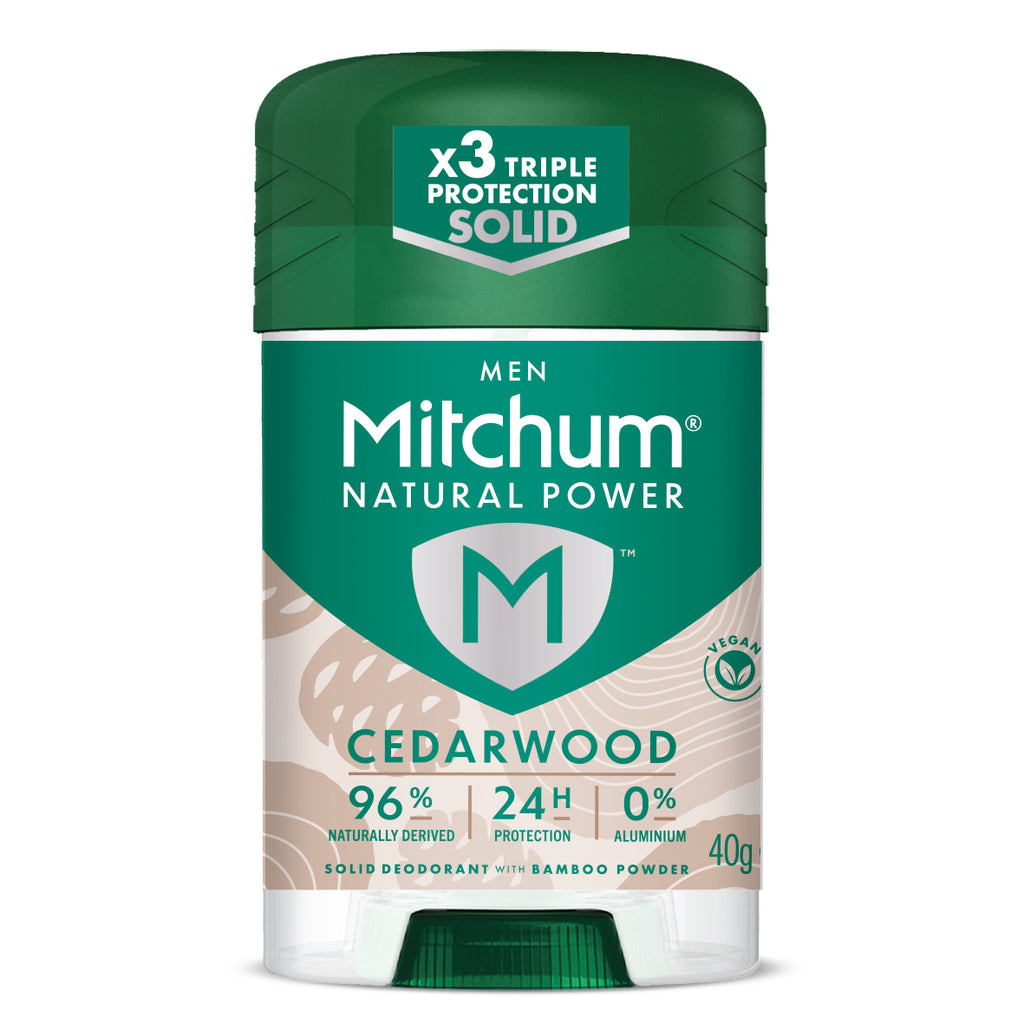 MITCHUM Men 24H Solid Stick Cedarwood 40gr – mitchprod